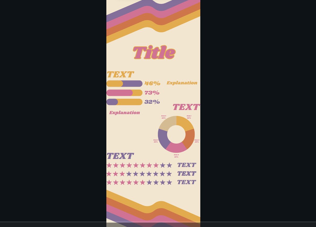 Retro Style Infographic Templates - Etsy