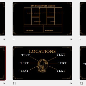 Fancy Business Slides Template - Etsy
