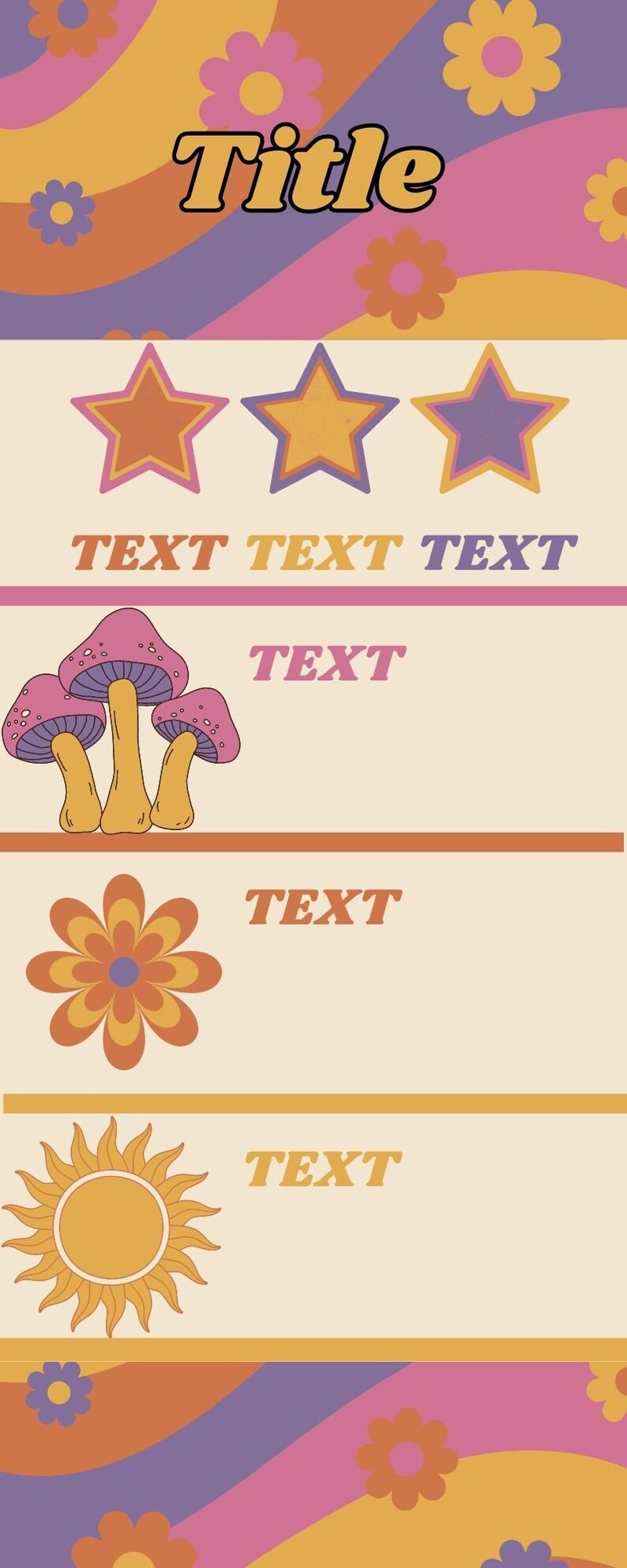 Retro Style Infographic Templates - Etsy