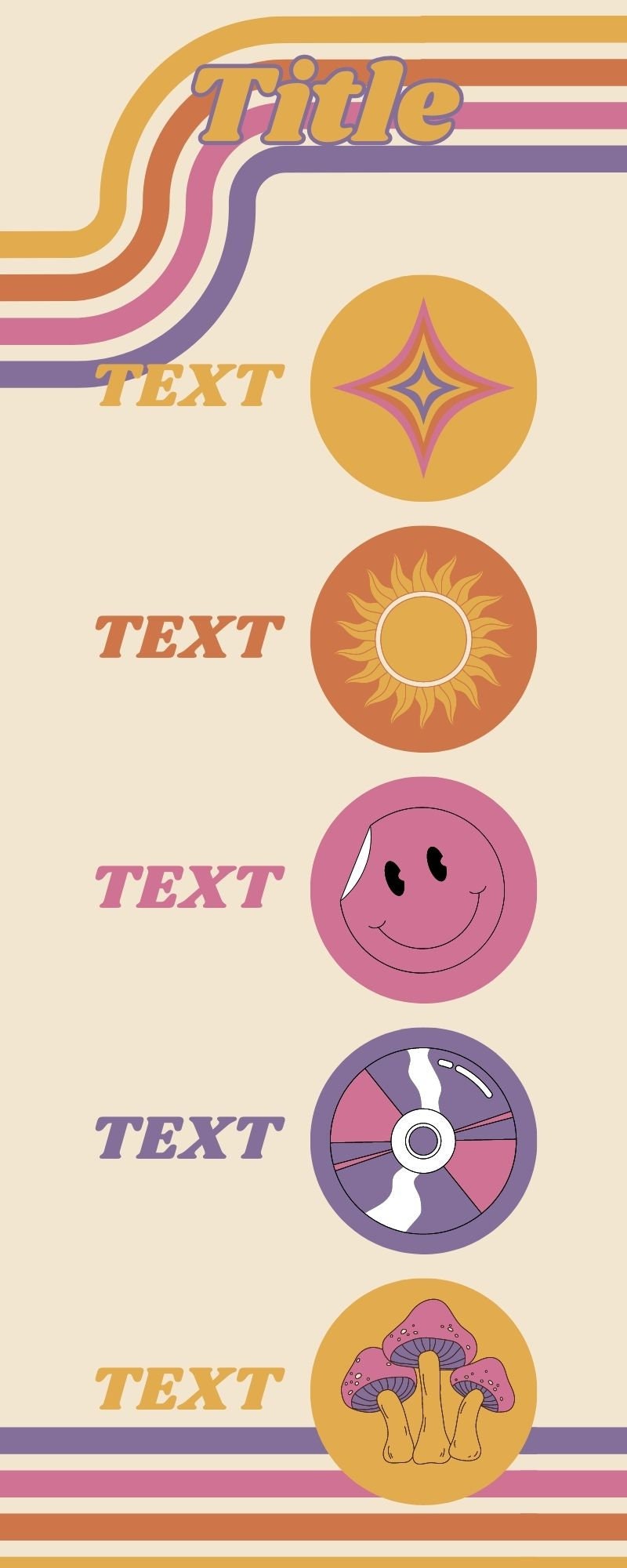 Retro Style Infographic Templates - Etsy