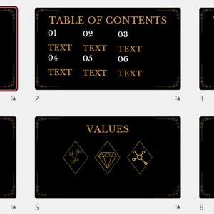 Fancy Business Slides Template - Etsy