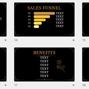 Fancy Business Slides Template - Etsy