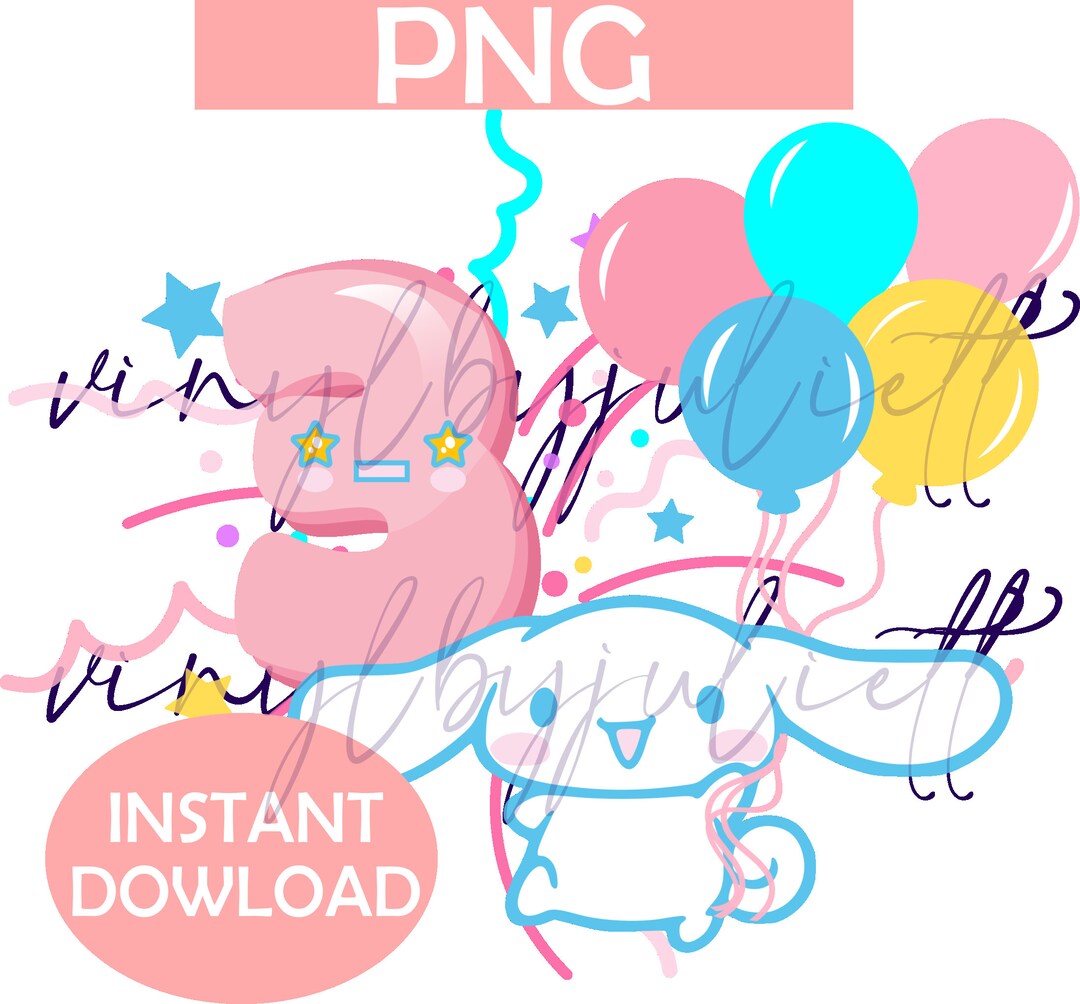 Kawaii Cinna Bunny PNG Cinna Bunny Image 3 Yr Old Party Cinna Bunny ...