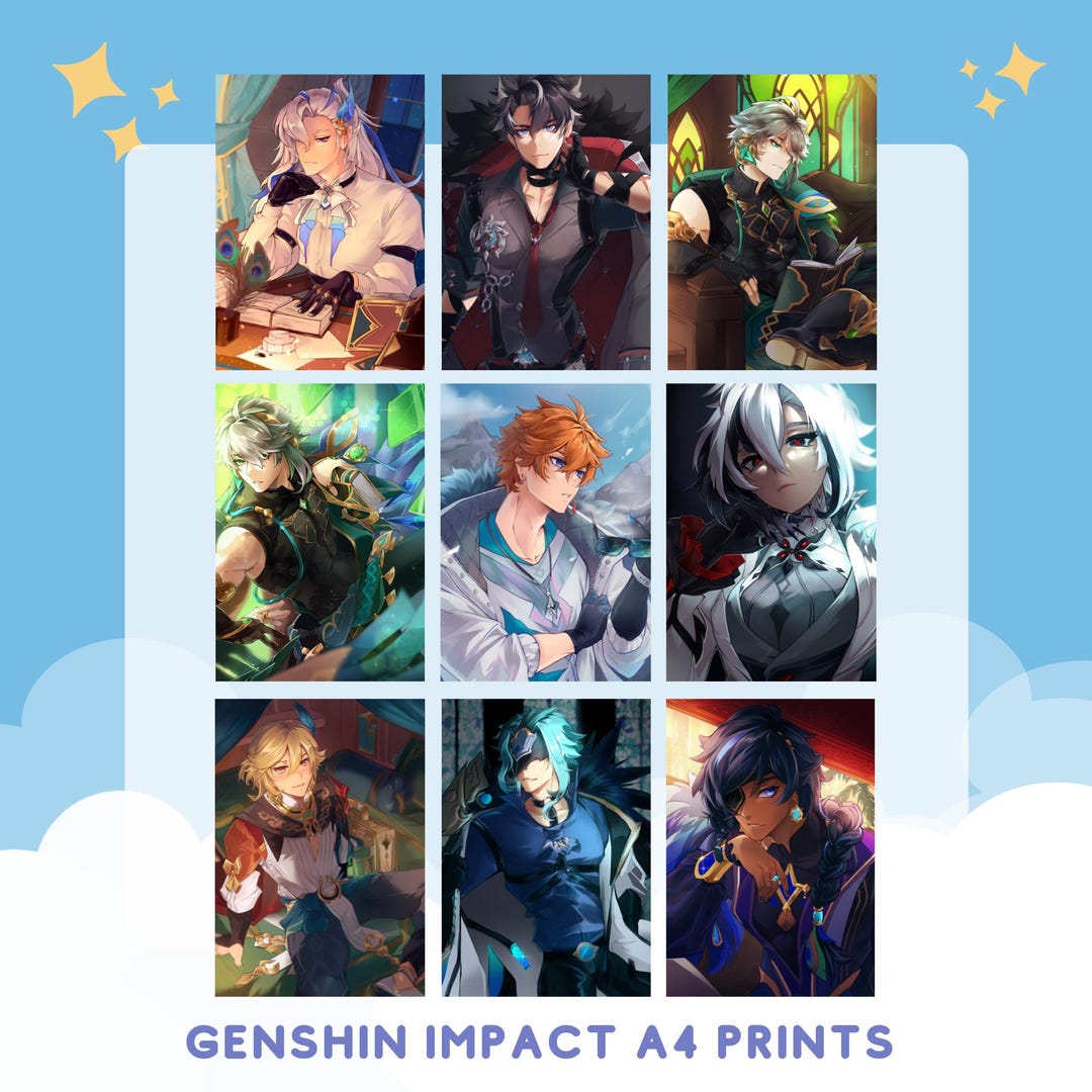 Genshin Impact Prints - Etsy