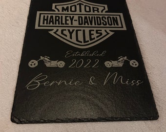 Custom Monogram Laser Engraved Slate Wall, Door, or Table Sign - Etsy