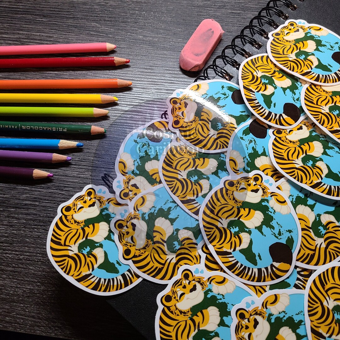 Cuddle Critter Stickers | Cute Waterproof Face Resistant Animal ...