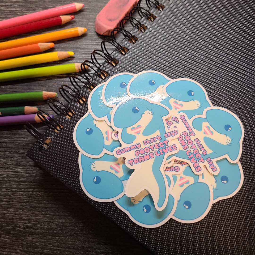 Gummy Shark Stickers LGBTQ Supportive Cute Pride Merch - Etsy