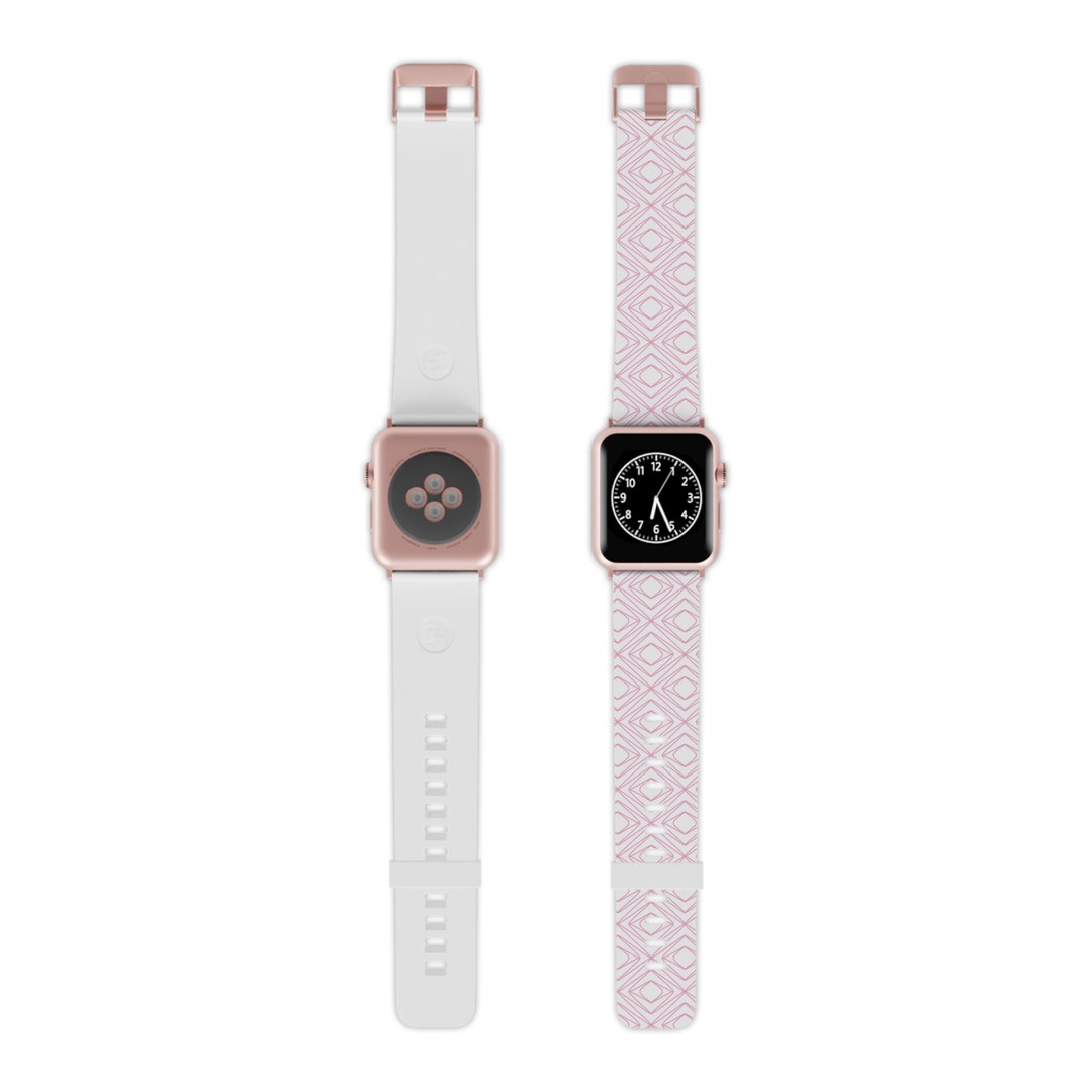 Elegant Pink and White Watch Band Stylish Accessory for Any Outfit Pink ...