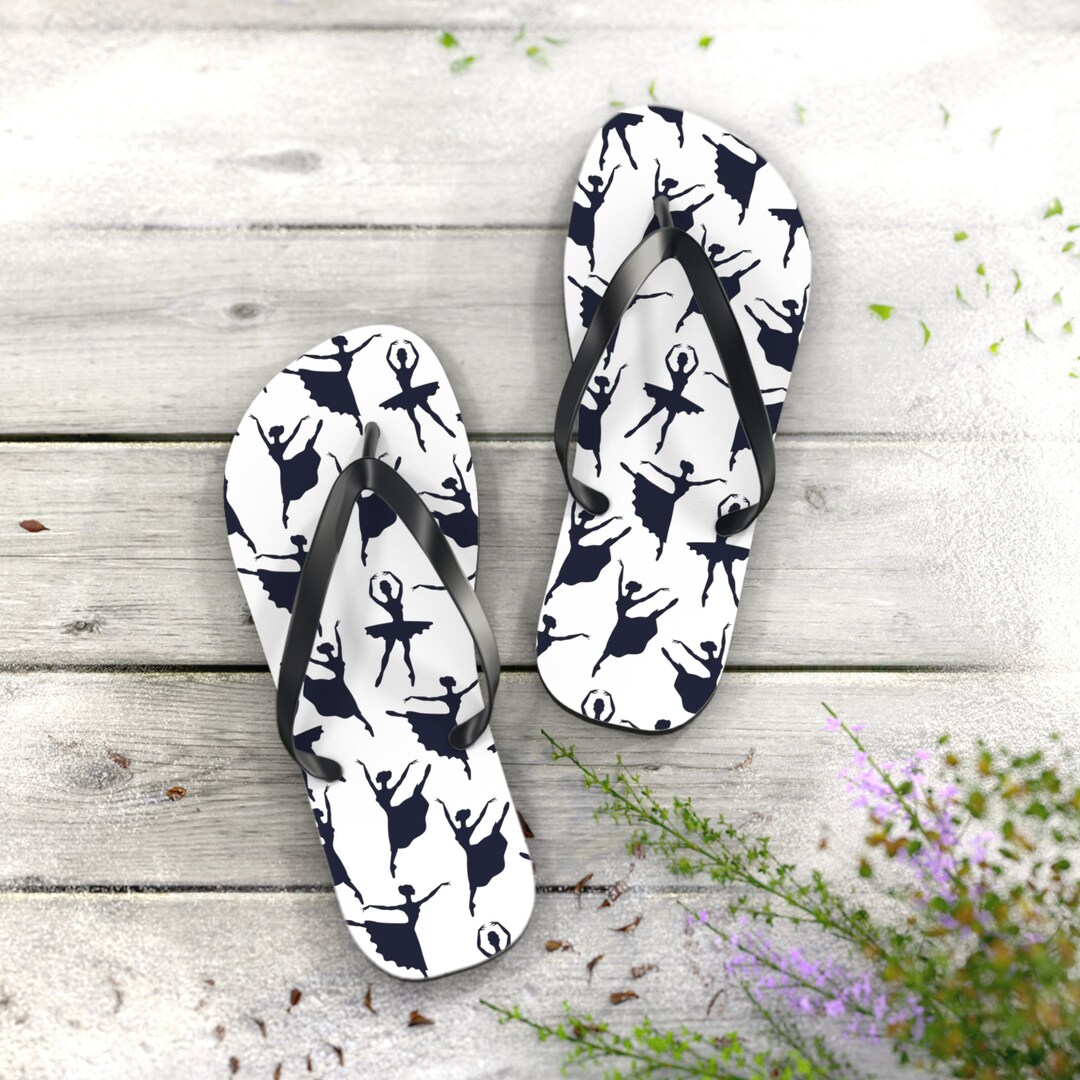 Ballet-inspired Dance Flip Flops - Elegant and Comfortable Footwear ...