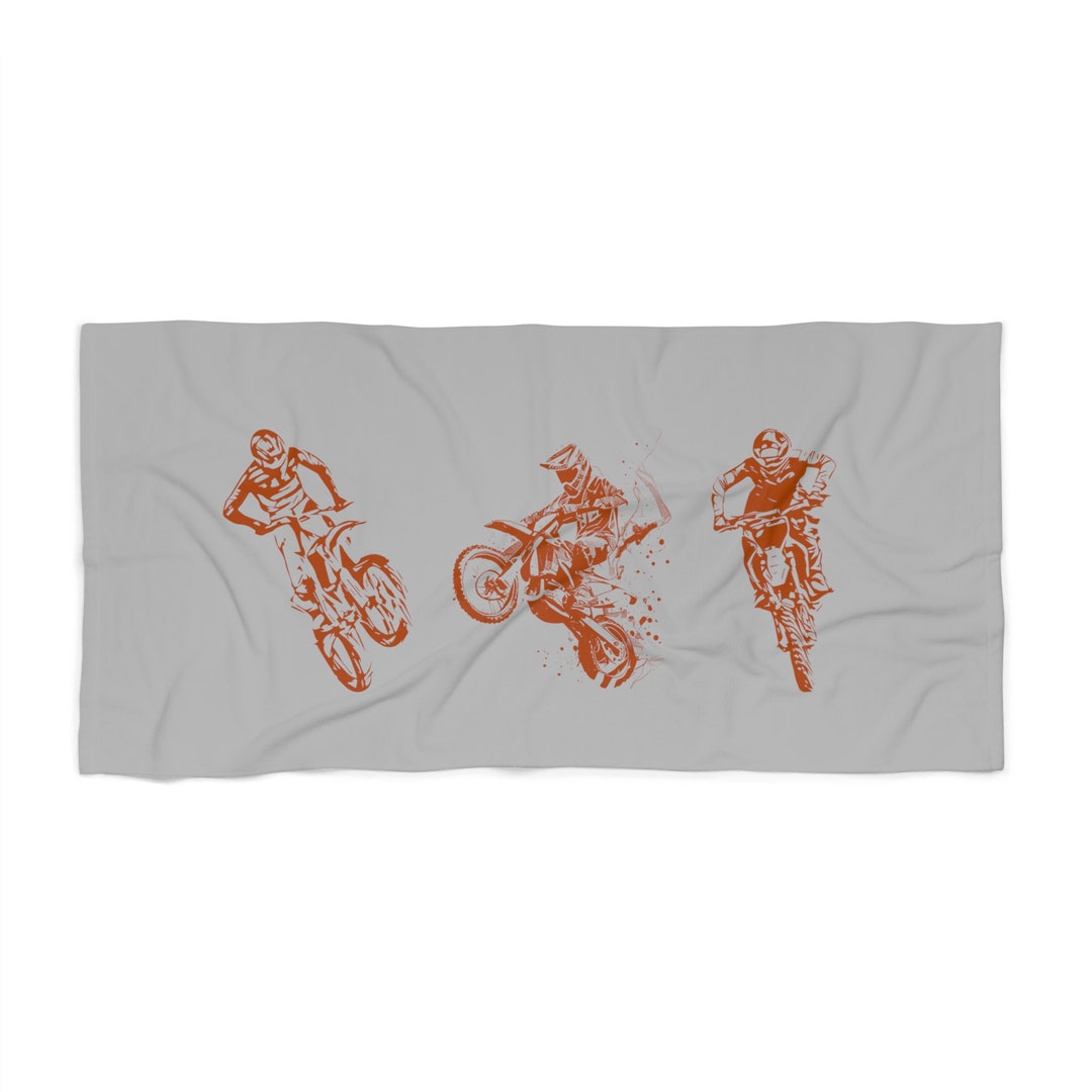 Dirt Bike Beach Towel - Motorcycle Rider Gift - Etsy
