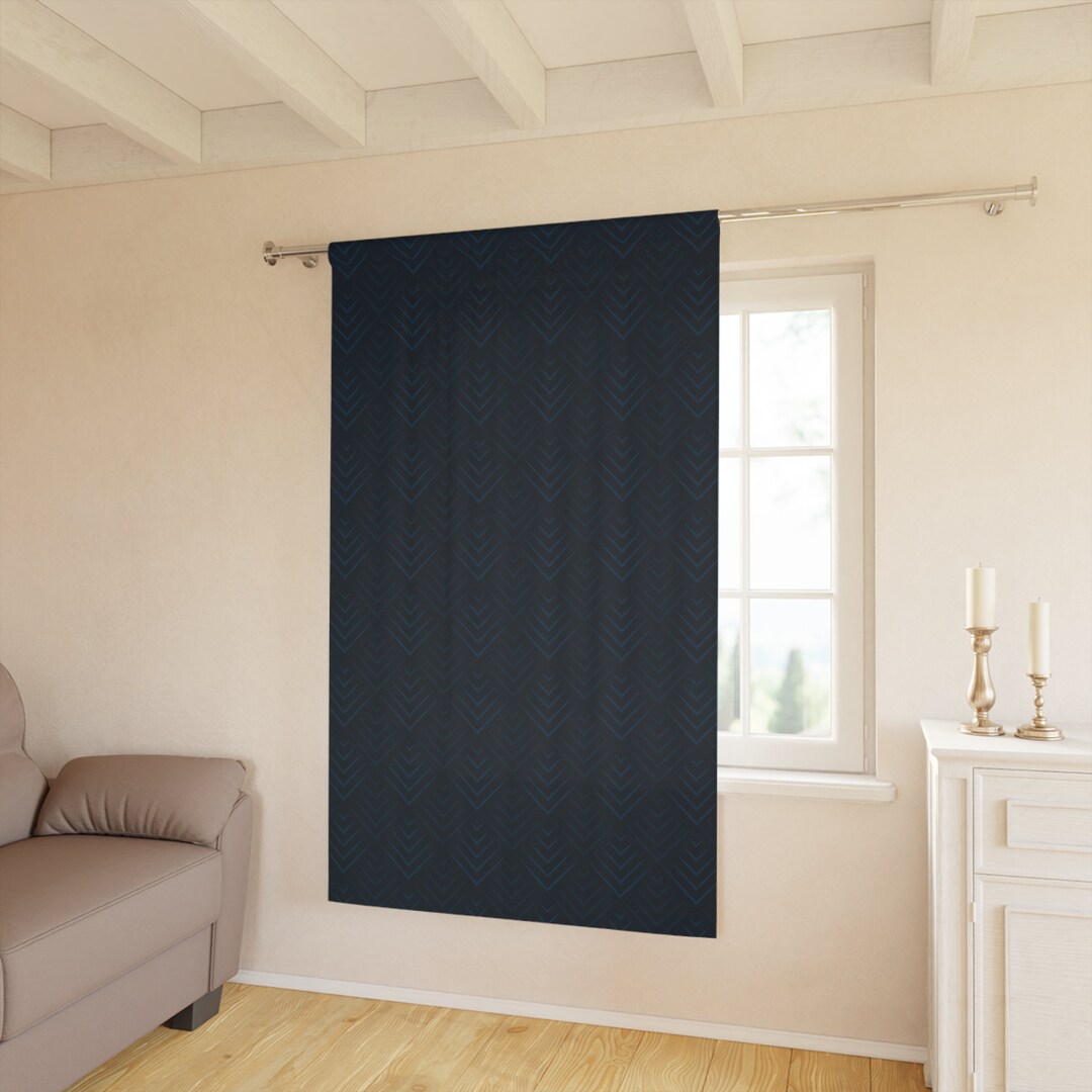 Elegant Navy Blue Custom Blackout Drapery Made to Measure for You Navy ...