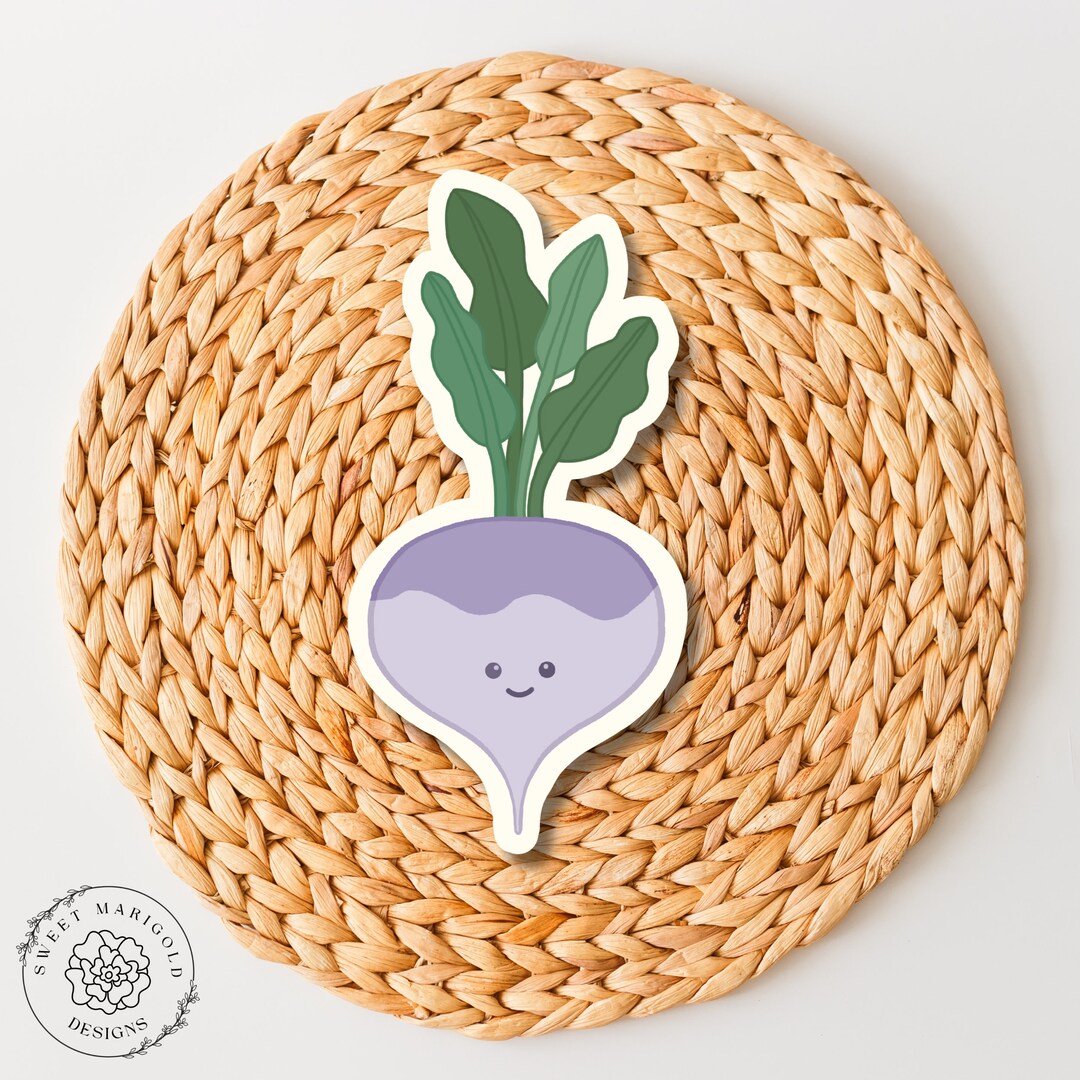 Cute Turnip Sticker | Waterproof Vinyl Sticker - Hand Drawn - Etsy