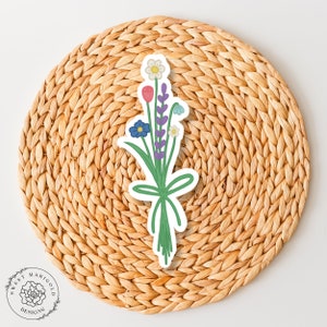 Flower Bouquet Sticker - Etsy