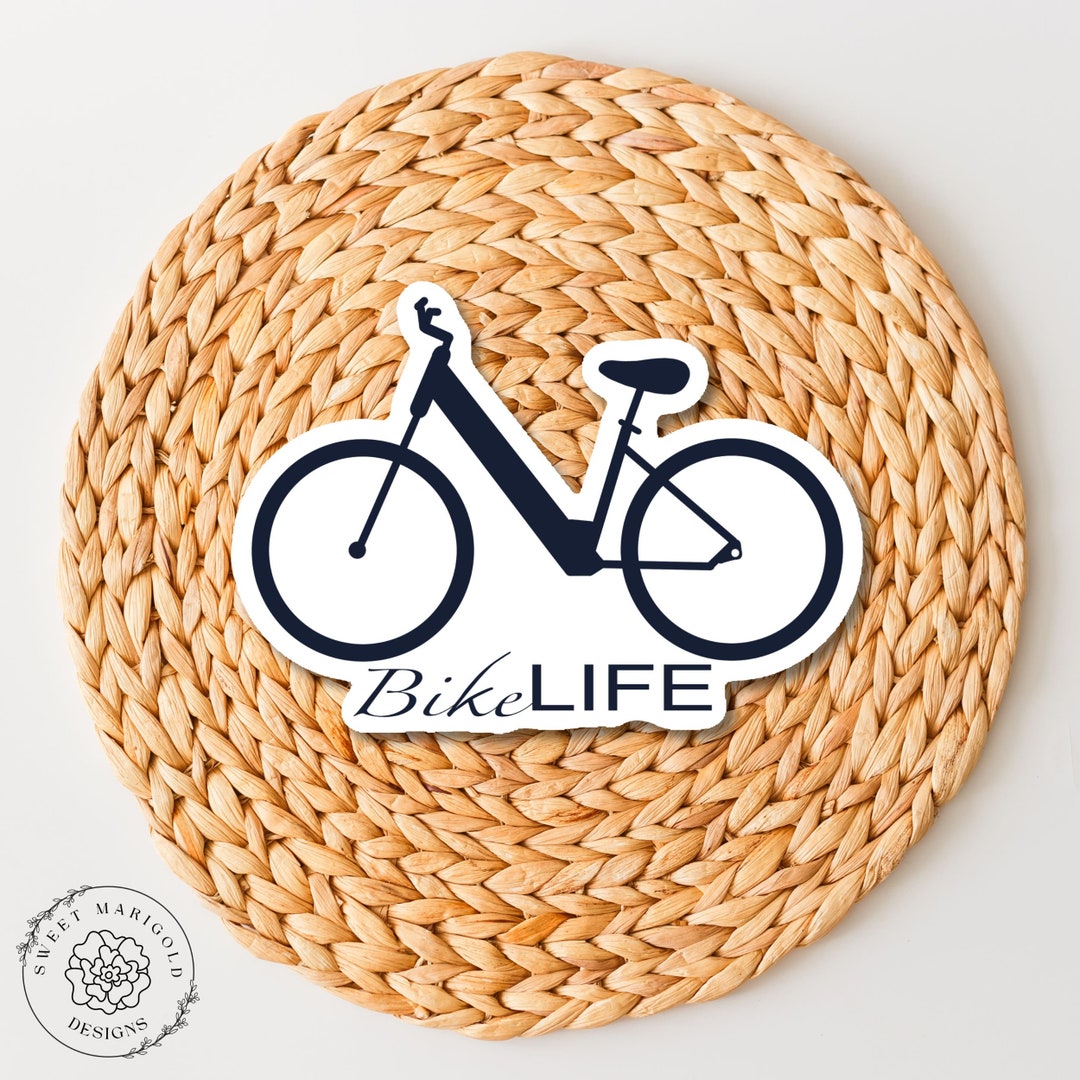 Bike Life Sticker: Hand Drawn Waterproof Vinyl Decal - Etsy