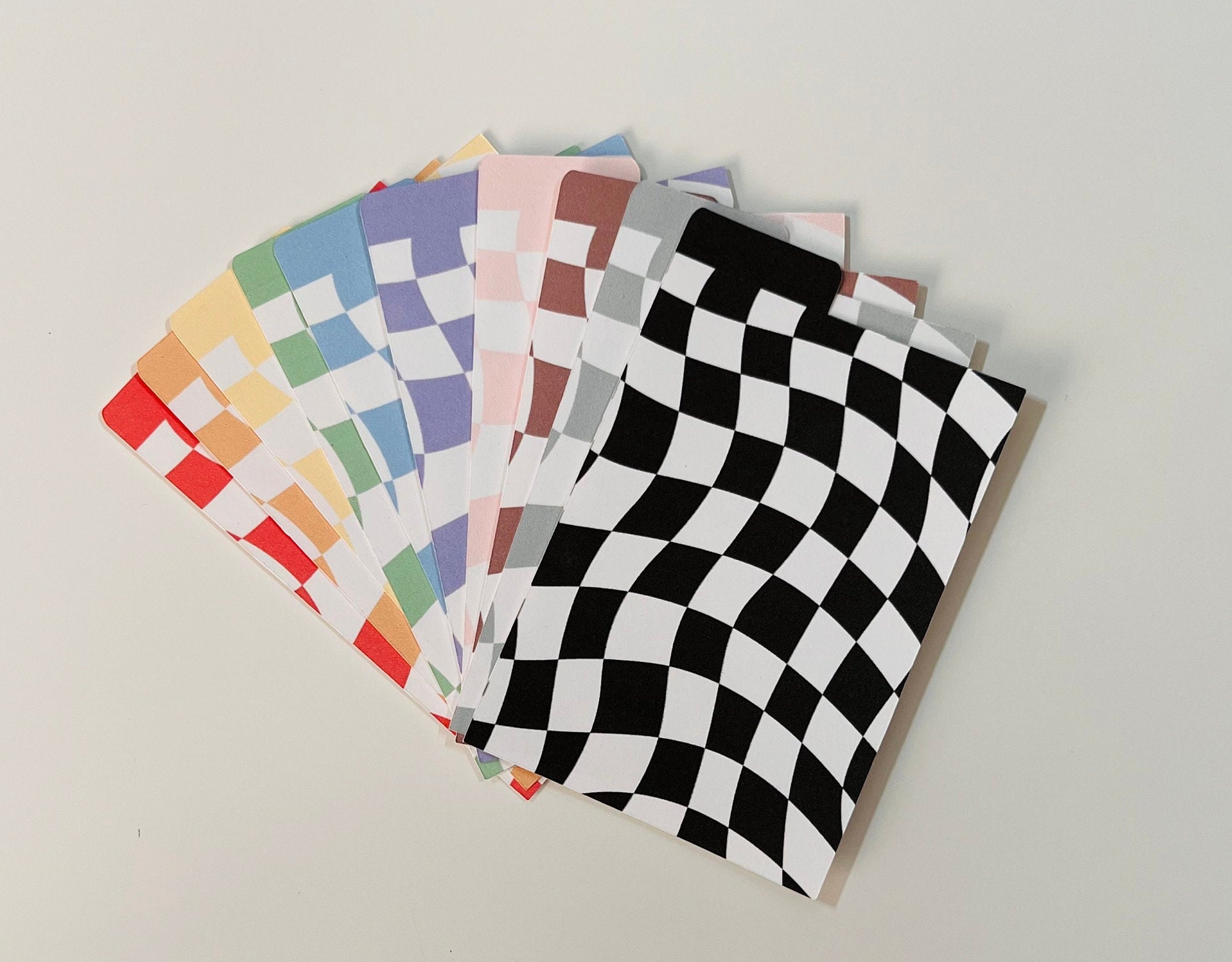 Wavy Checkered Toploader Fillers - Etsy