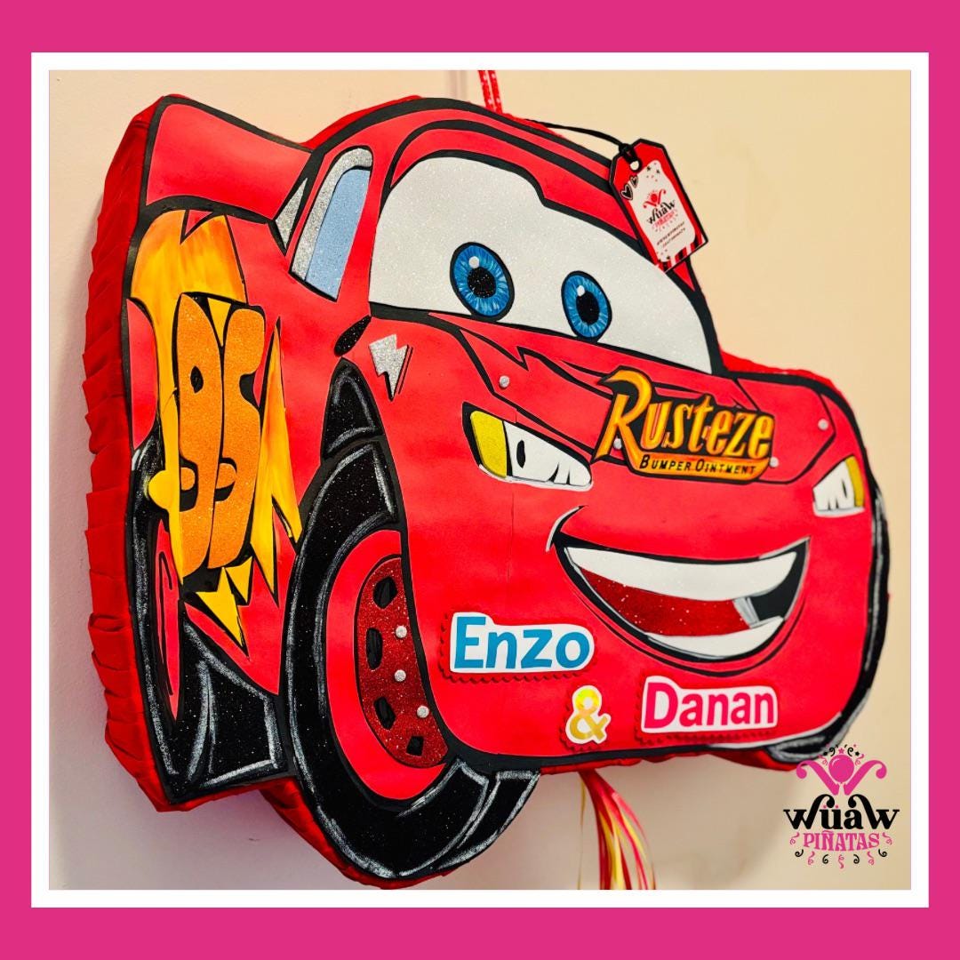Red Racing Car Piñata Children's Theme Party 19.6 Inches, Free Shipping ...