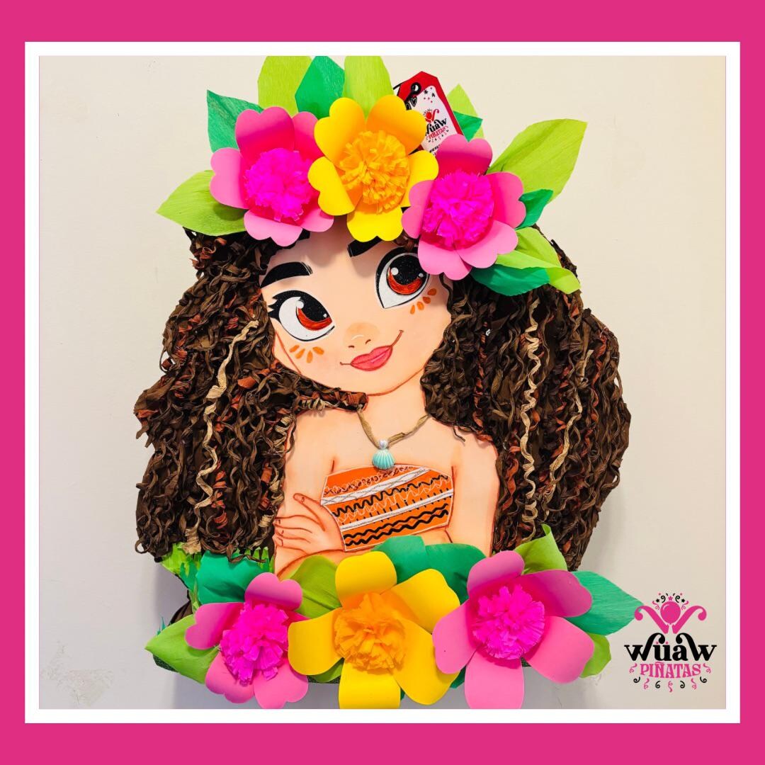 Piñata Inspired by Moana - Decoration for Children's Party With Free ...