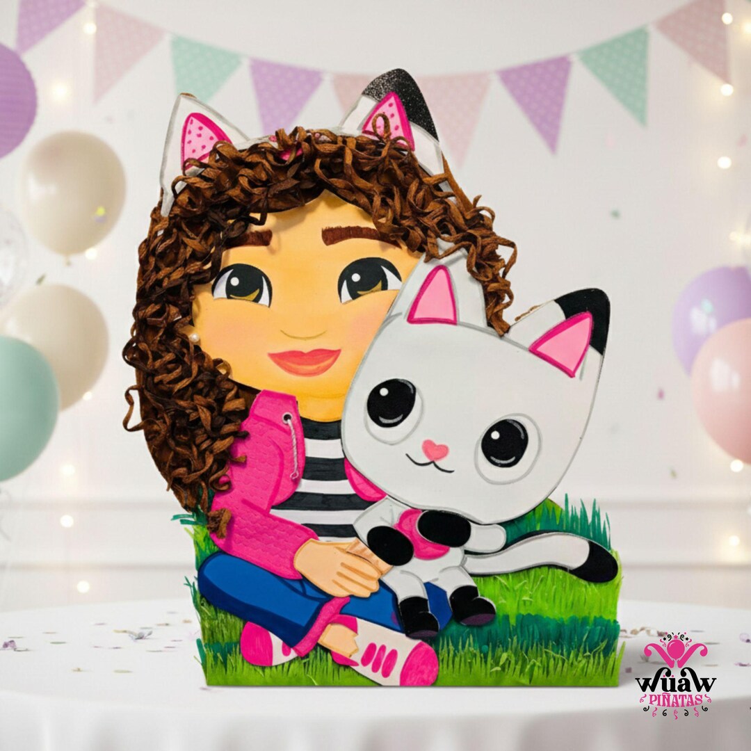 Gabi’s Dollhouse Piñata – Personalized Party Decoration, 3D Layered ...