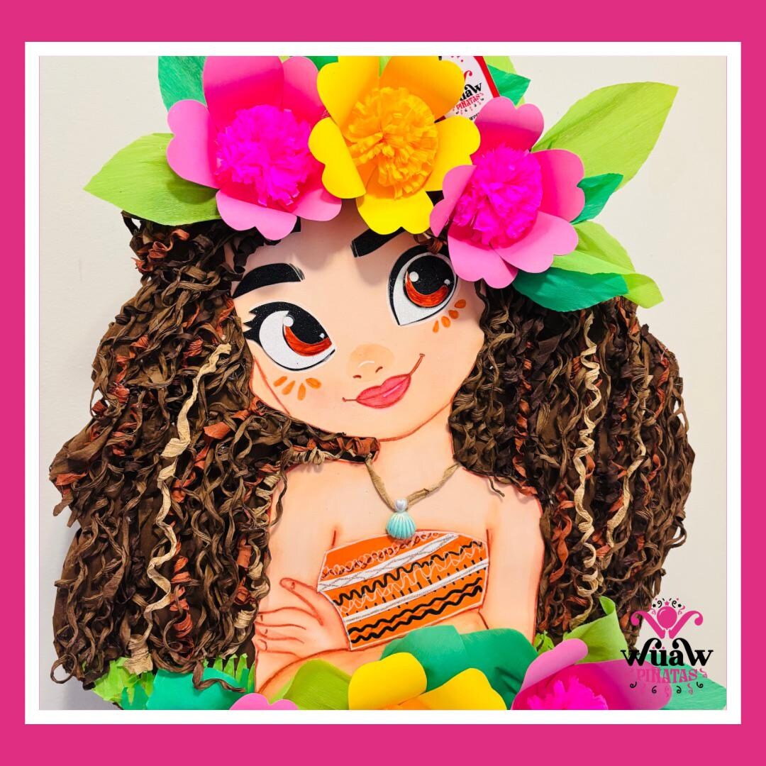Piñata Inspired by Moana - Decoration for Children's Party With Free ...