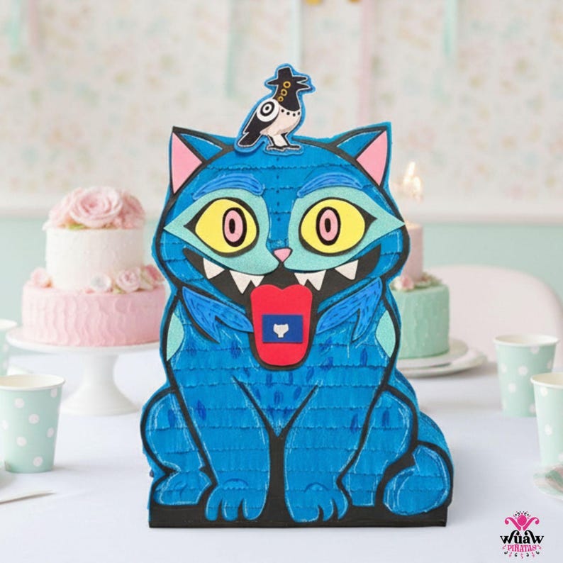 Piñata Derpy Tiger Huntrix - Funny Blue Piñata | Original Children's ...