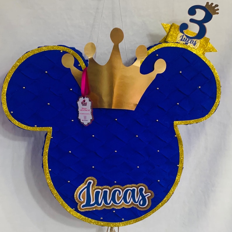 Royal Piñata With Personalized Crown - Children's Birthday Decoration ...