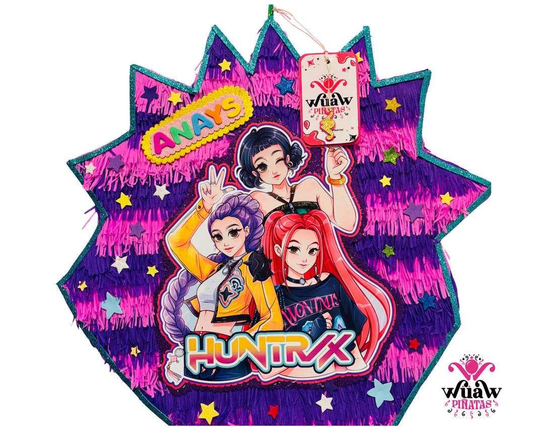 Huntrix Piñata 50cm / 19.6" – Fashion Piñata for Girls and K-pop Fans ...
