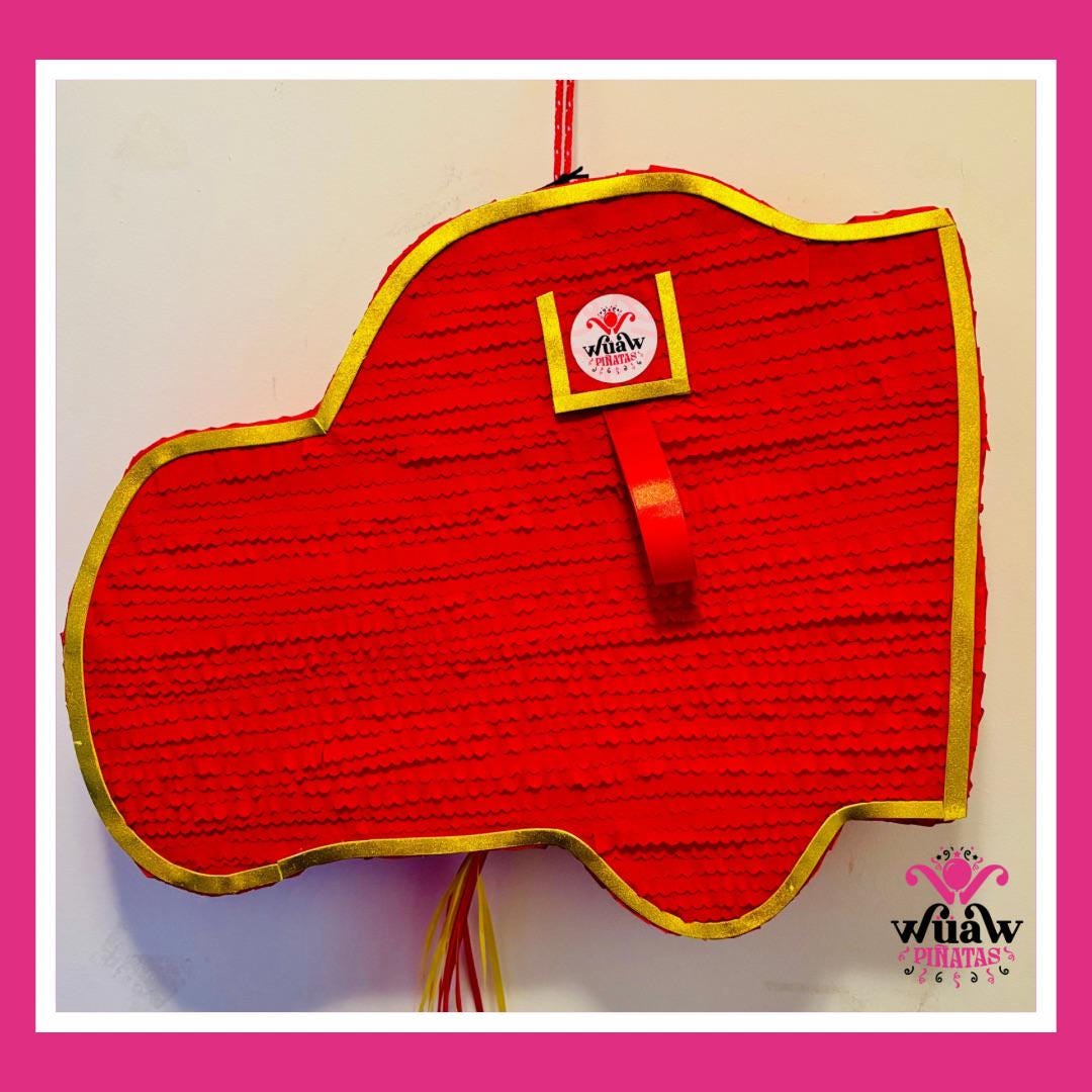 Red Racing Car Piñata Children's Theme Party 19.6 Inches, Free Shipping ...