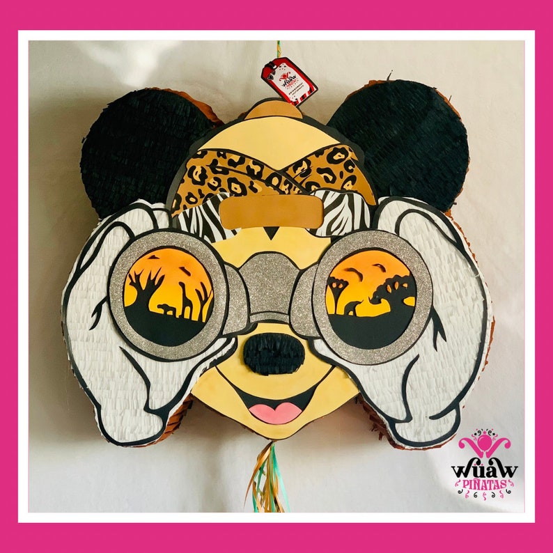 Mickey Safari Pinata, Mickey Mouse - Etsy