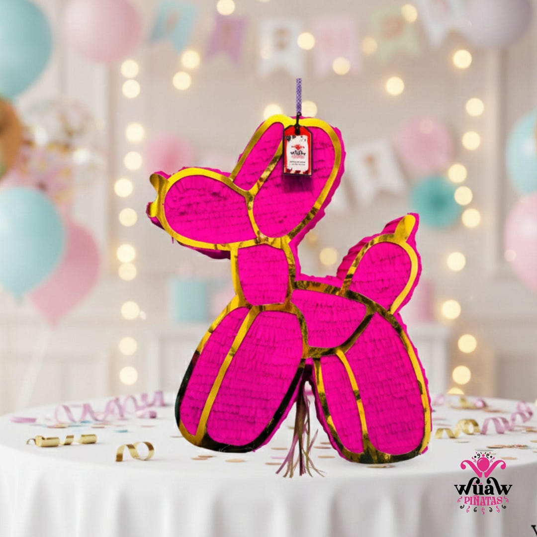 Handmade 50 cm Balloon Dog Piñata – Perfect for Kids’ Birthday Parties ...