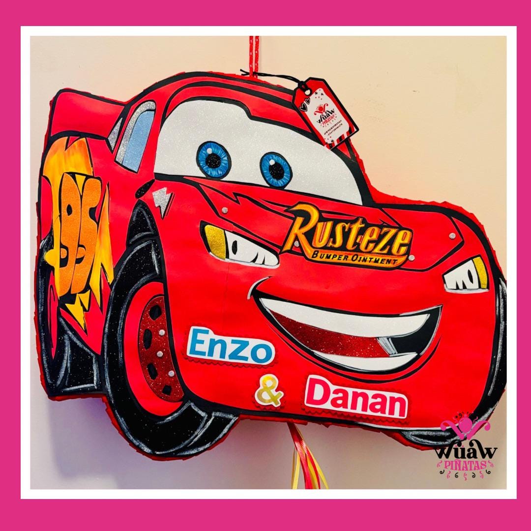 Red Racing Car Piñata Children's Theme Party 19.6 Inches, Free Shipping ...