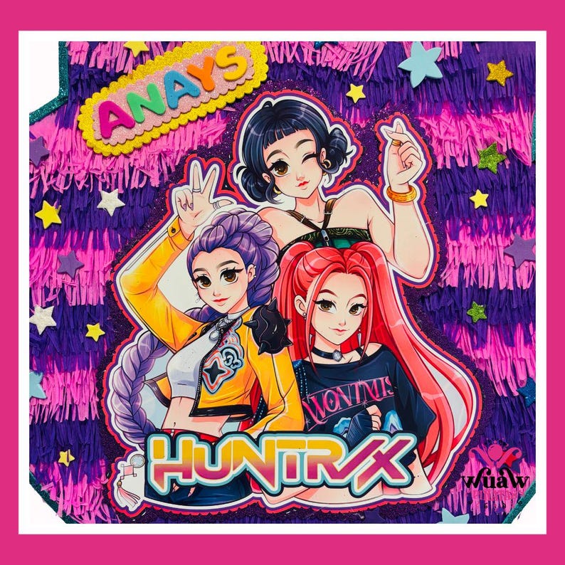 Huntrix Piñata 50cm / 19.6" – Fashion Piñata for Girls and K-pop Fans ...