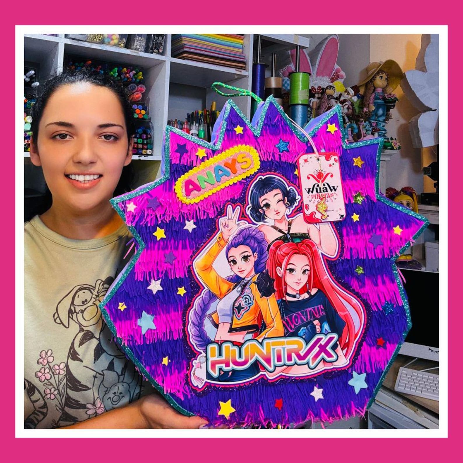 Huntrix Piñata 50cm / 19.6" – Fashion Piñata for Girls and K-pop Fans ...