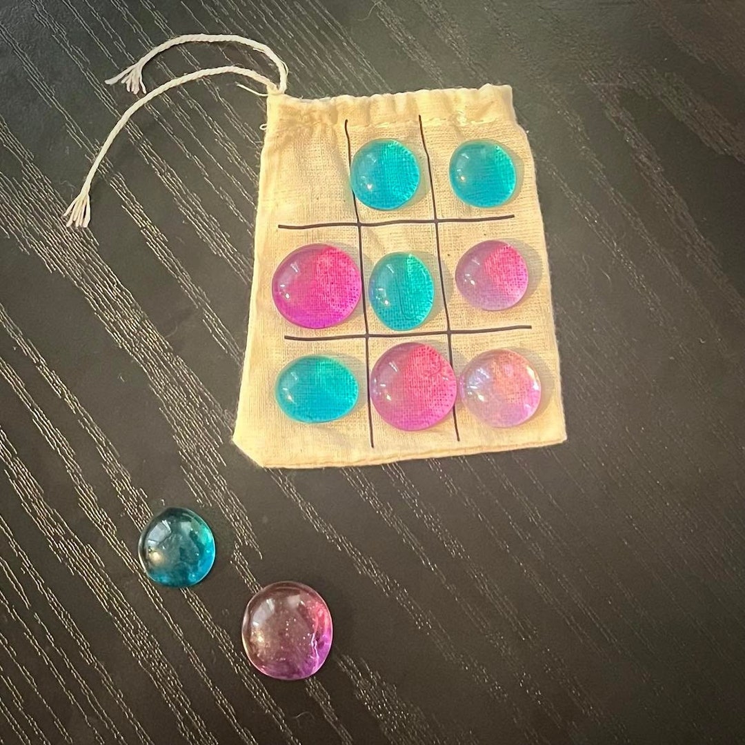 Portable Tic Tac Toe Bag - Fun Boredom Buster & Classic Game - Perfect ...