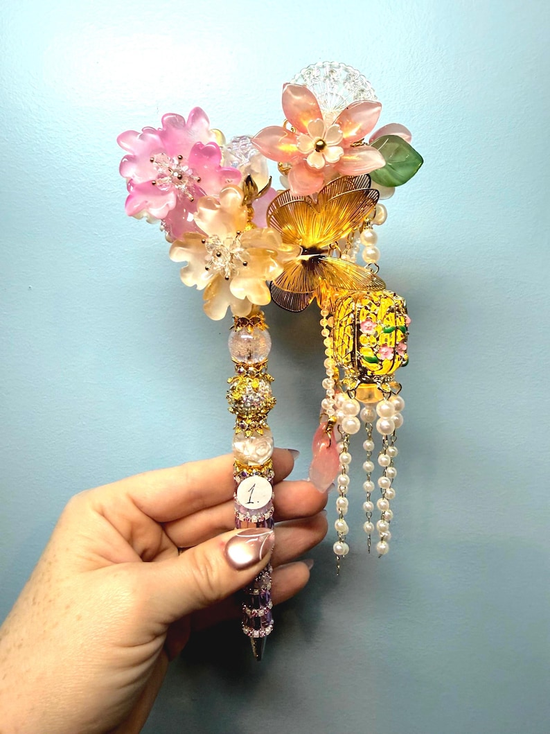 Fancy Beadable Pens - Butterflies and Flowers - Etsy