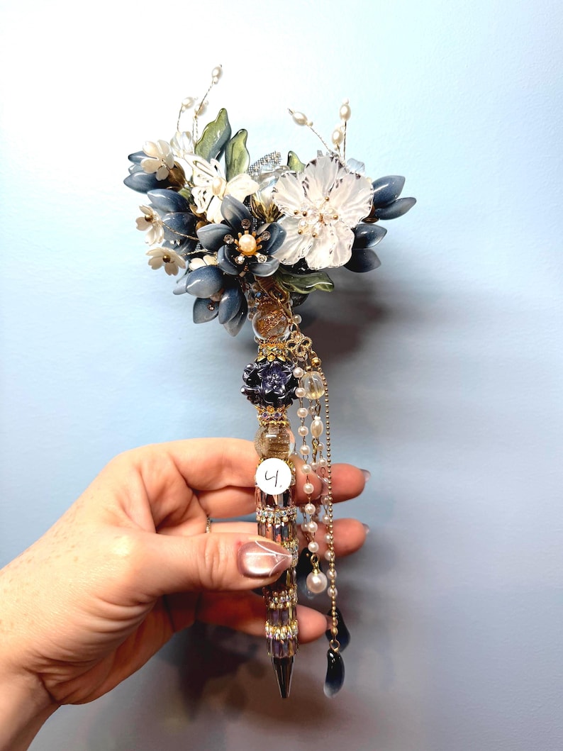 Fancy Beadable Pens - Butterflies and Flowers - Etsy