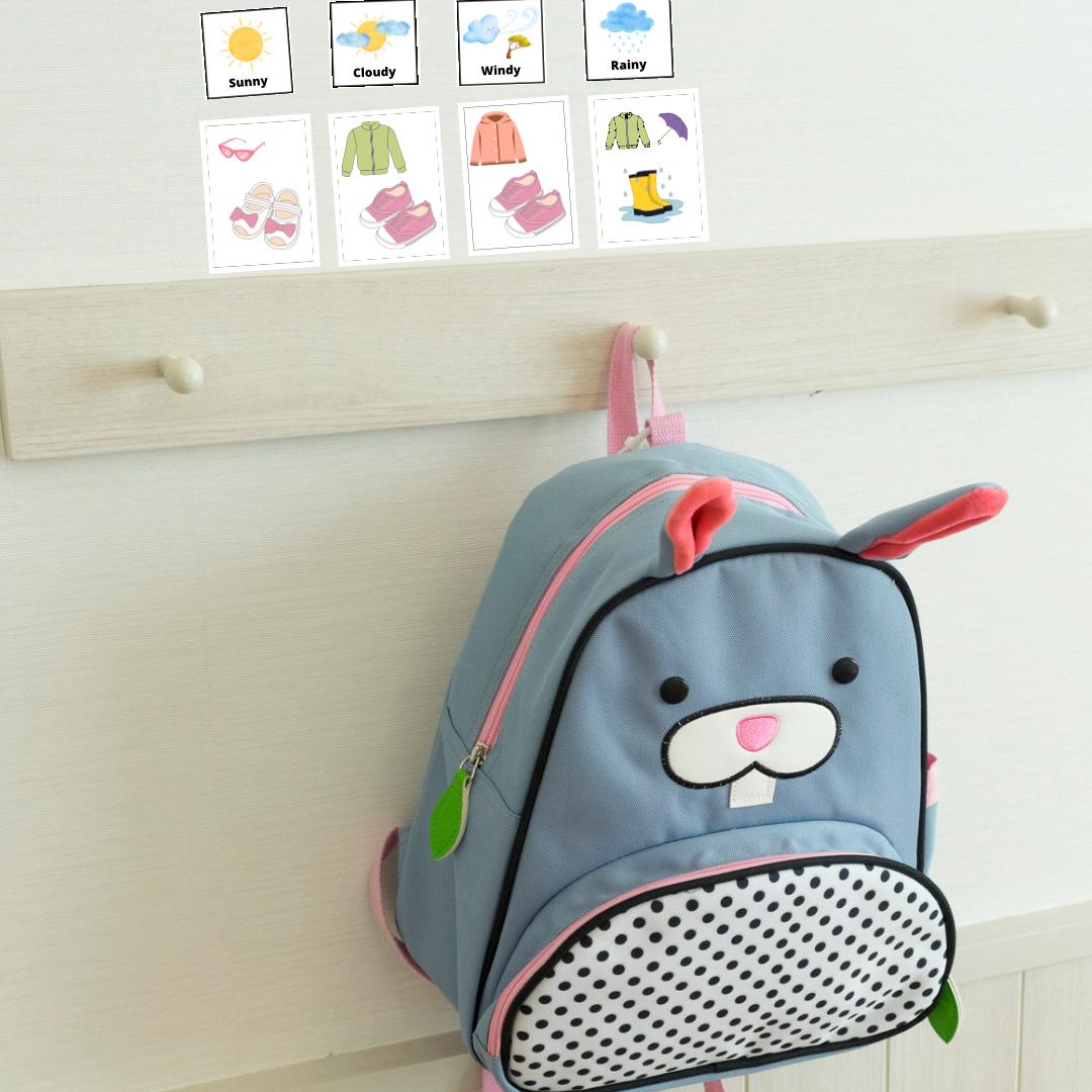 Kids Routine Visuals Toddlers & Preschoolers 16 Card Set FREE Display ...