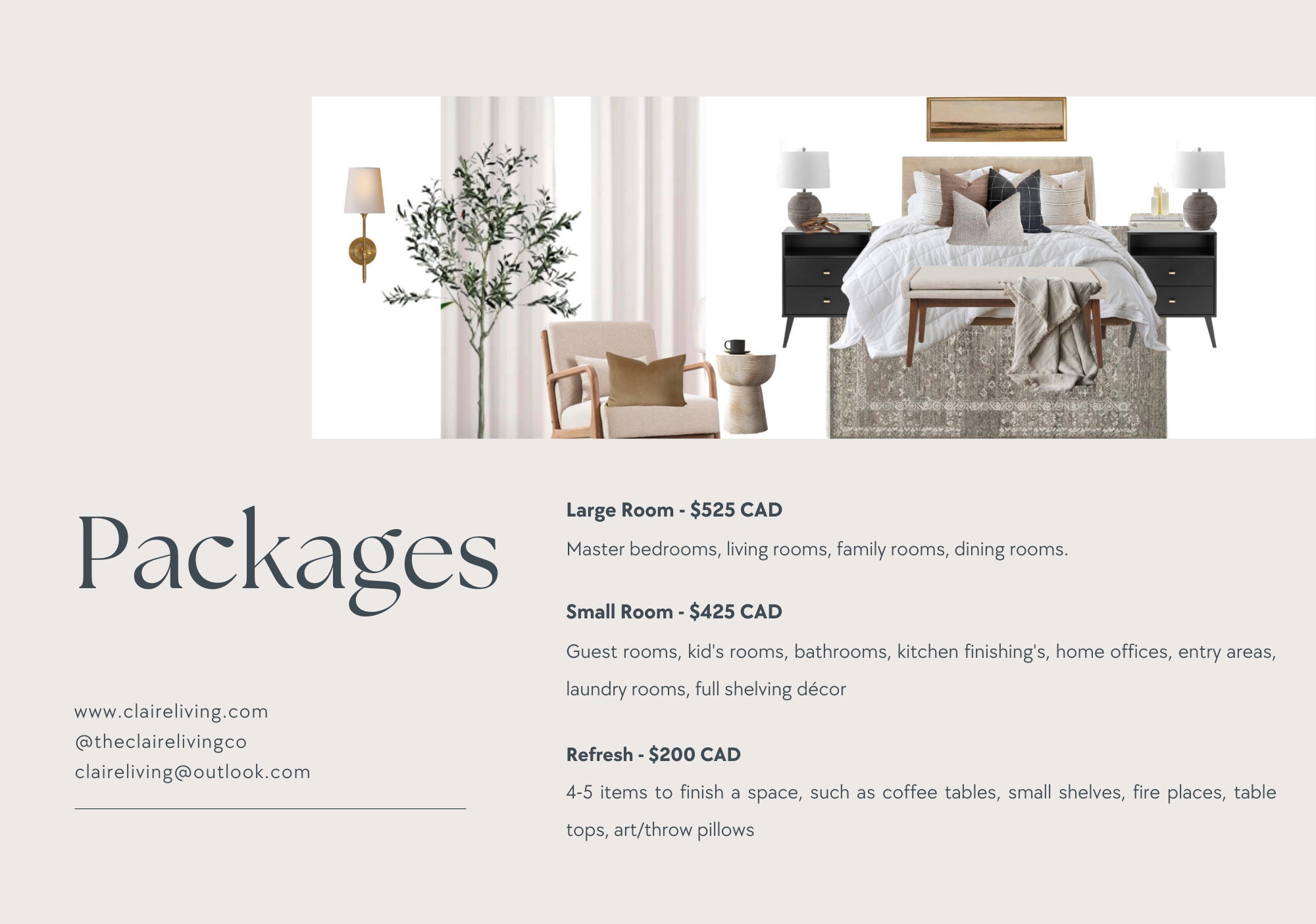 Interior E-design Packages - Large Room - Etsy