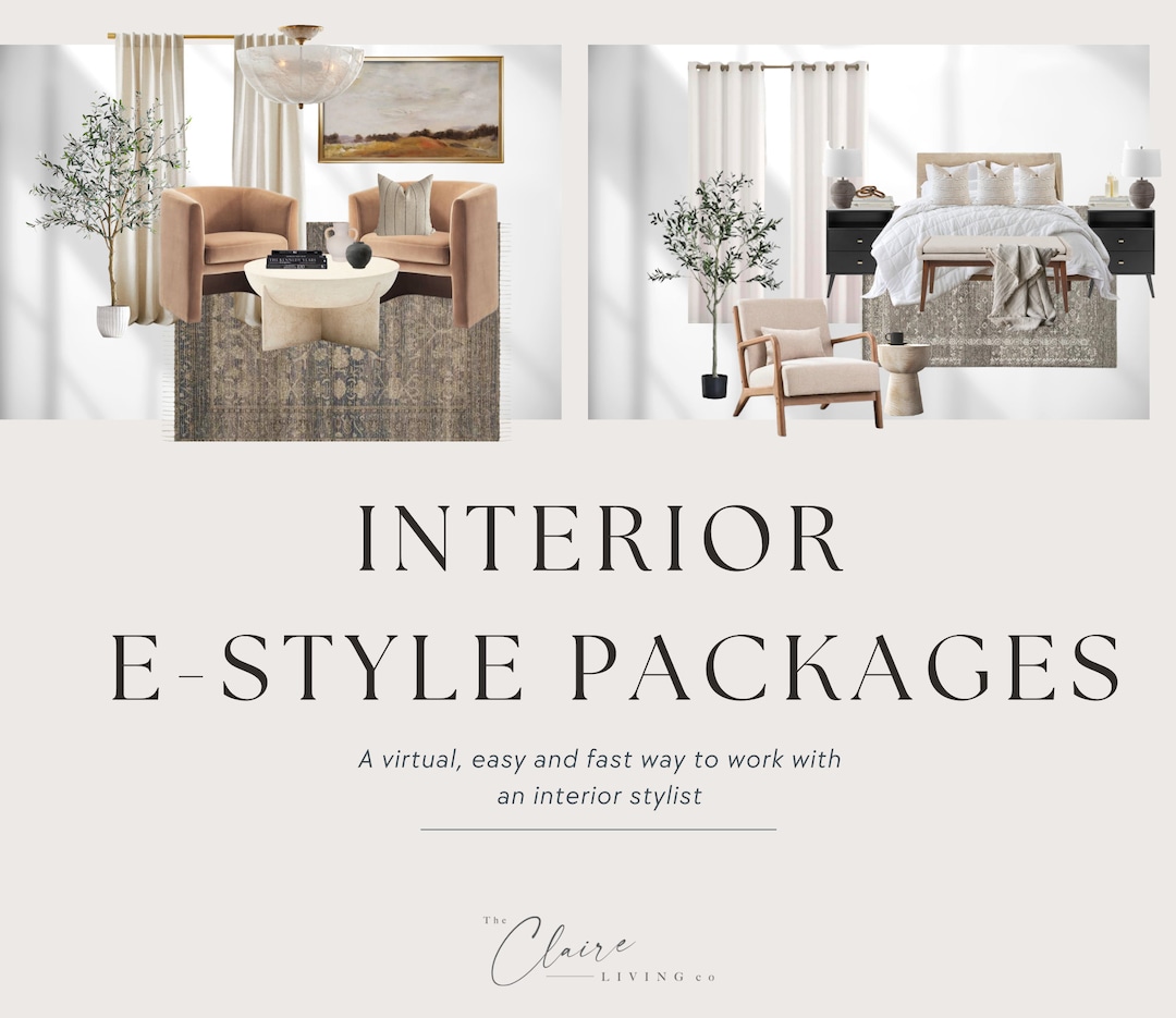 Interior E-design Packages - Large Room - Etsy