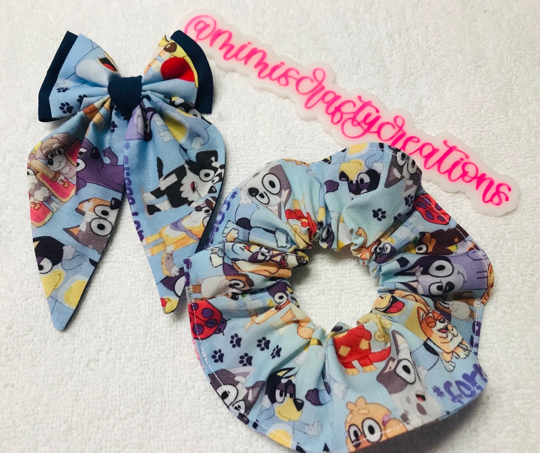 Bluey Bingo Sisters Coquette Bow & Scrunchie Set - Etsy