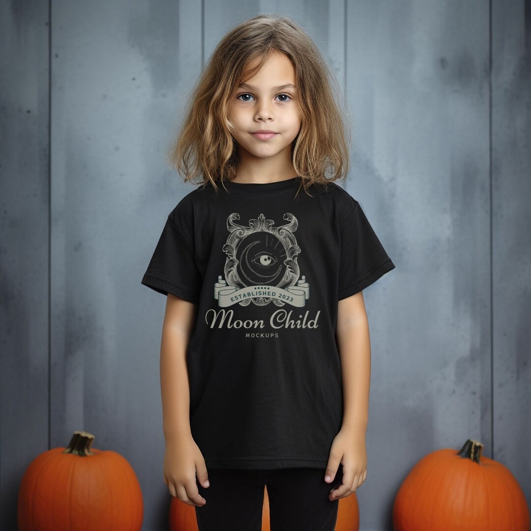 Gildan 5000B Black T-shirt Mockup G5000B Childrens Mock on - Etsy