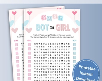 Printable Gender Reveal Puzzle Maze Game | Bow Gender Reveal Labyrinth ...