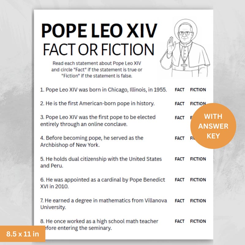 The Pope in Books - Etsy
