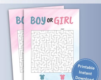 Printable Gender Reveal Word Search Game | Gender Reveal Word Hunt ...