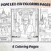 Pope Leo XIV Coloring Page | Robert Francis Prevost Coloring Worksheet ...