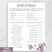 Who Knows Grandma Best Game | Grandma Birthday Games | Mother's Day ...