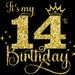 It's My 14th Birthday SVG, 14 Years Old Birthday Girl Svg, 14 Years Old ...