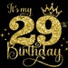 It's My 29th Birthday SVG, 29 Years Old Birthday Girl Svg, 29 Years Old ...
