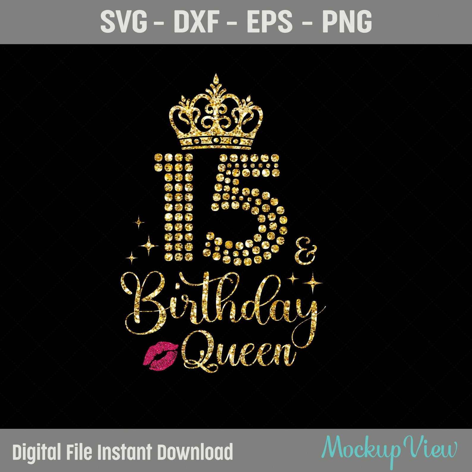 15th Birthday Queen SVG, Birthday Diva Svg, Birthday Queen Svg, 15th ...