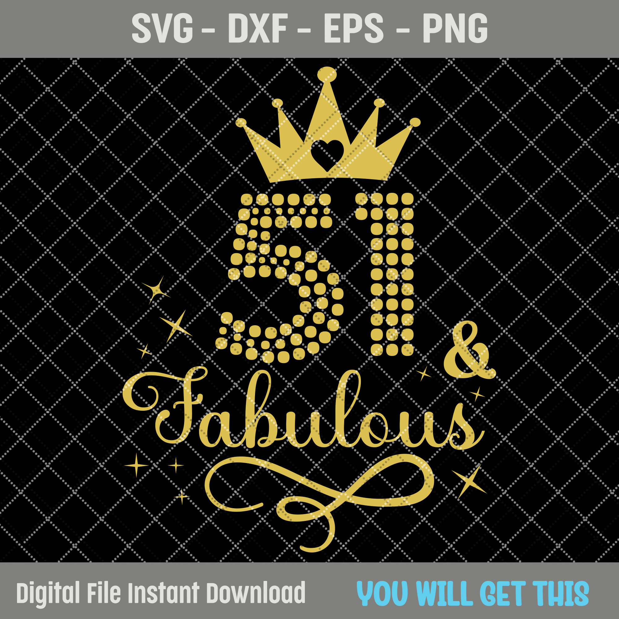 51st Fabulous SVG, 51st Birthday Girl Svg, It's My 51st Birthday Shirt ...