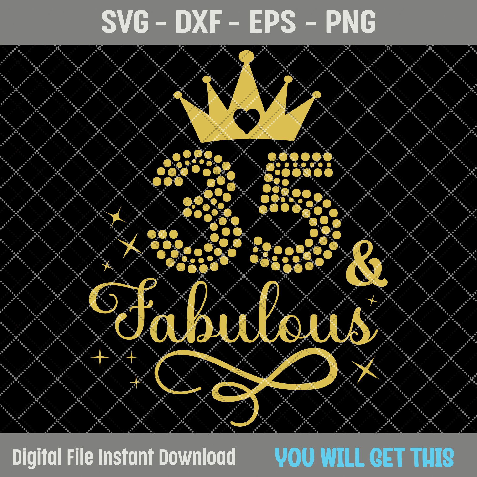 35th Fabulous SVG, 35th Birthday Girl Svg, It's My 35th Birthday Shirt ...